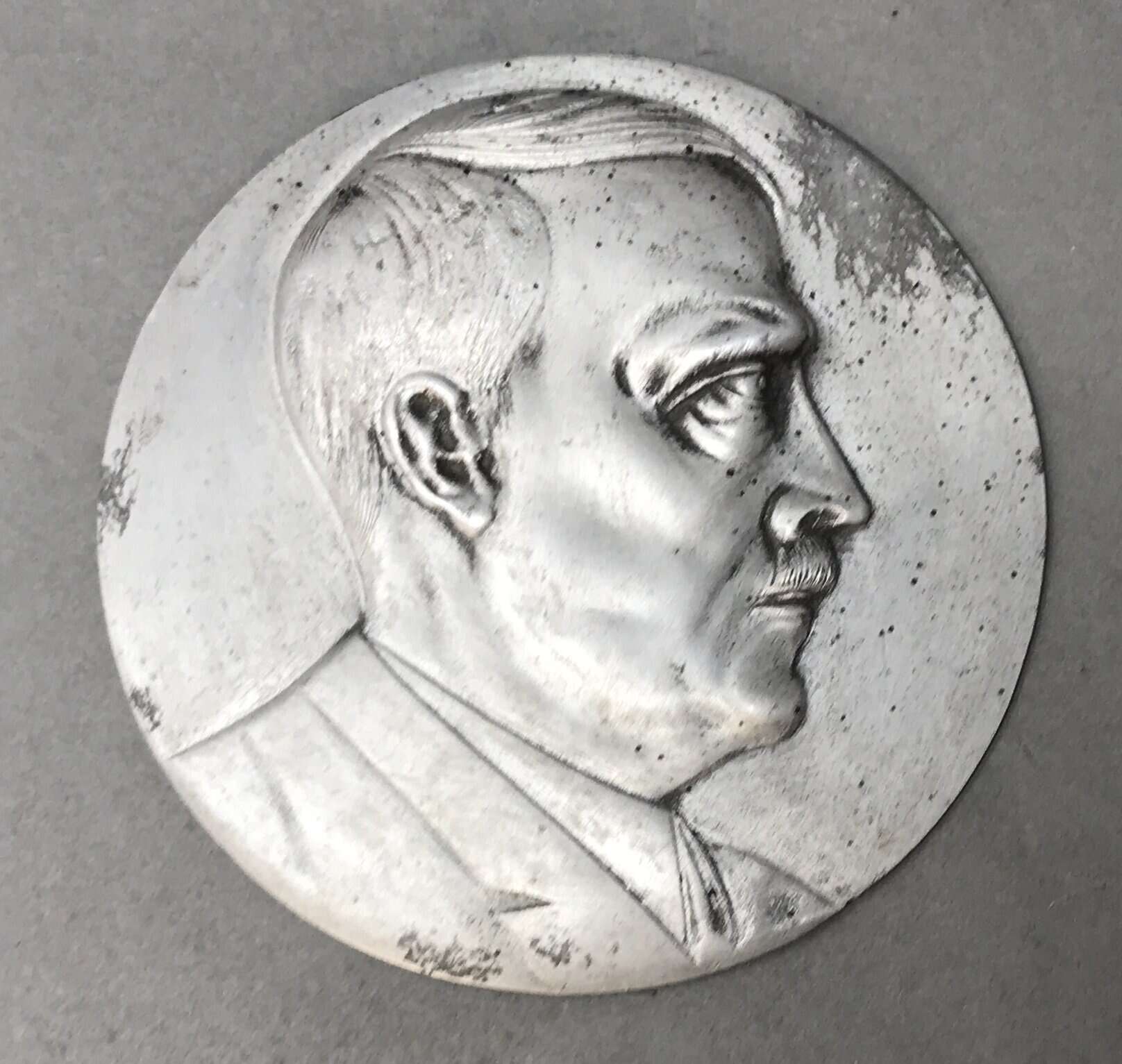 Rare WWII Adolf Hitler Plaque - Certified Historic Relic