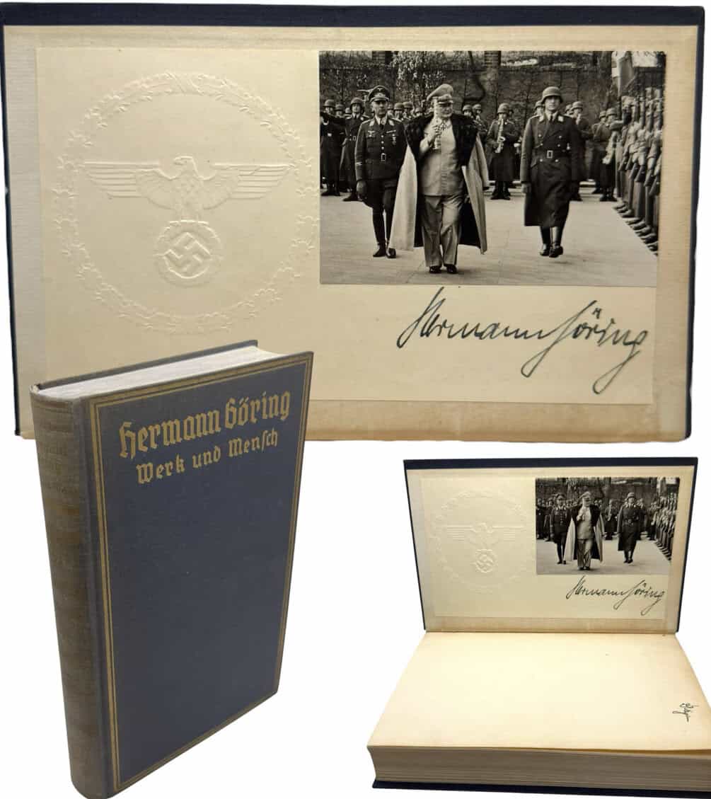 Rare Hermann Göring Signed Book - Certified by Museum