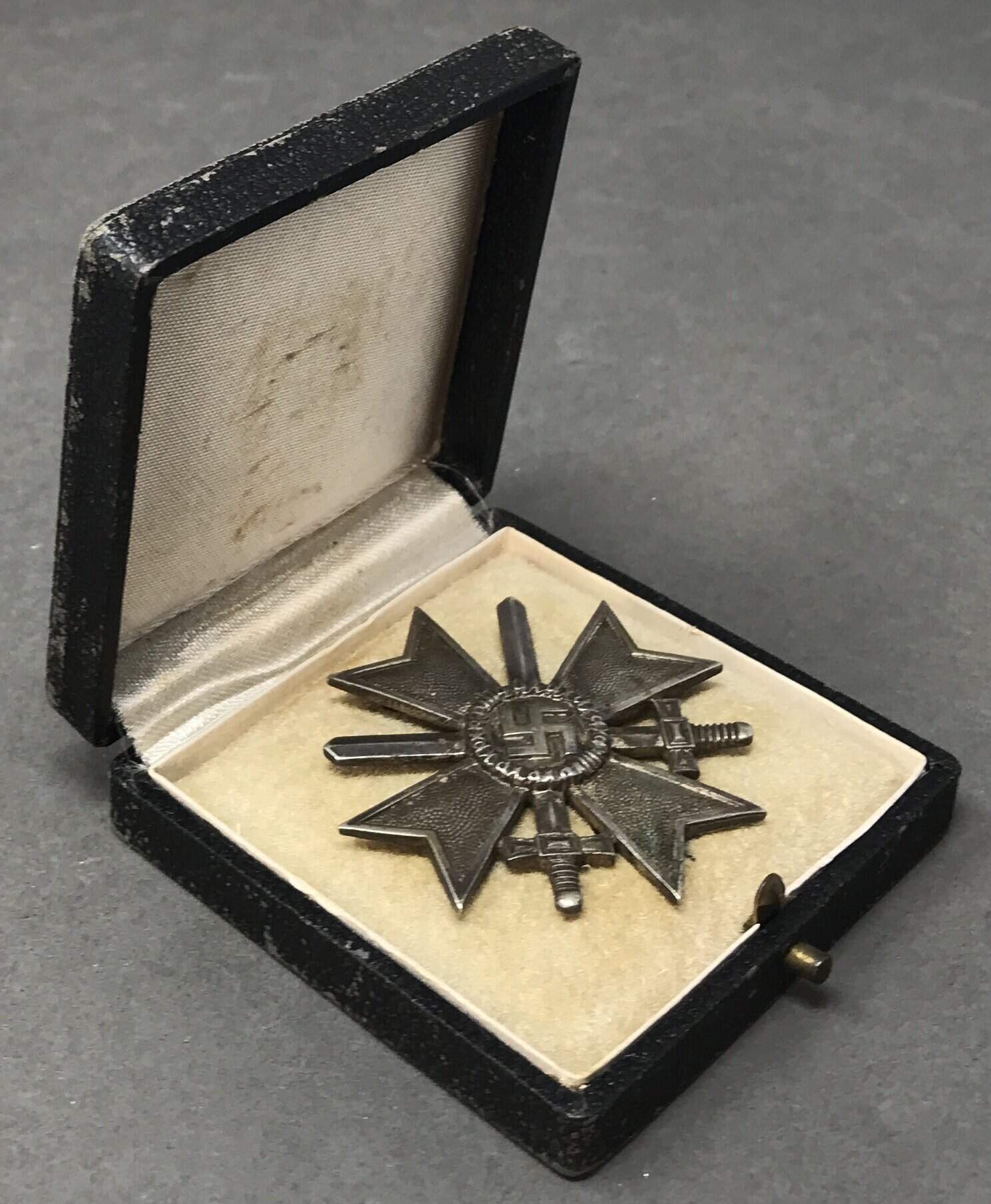 Cased WWII German War Merit Cross 1st Class w/ Swords | COA