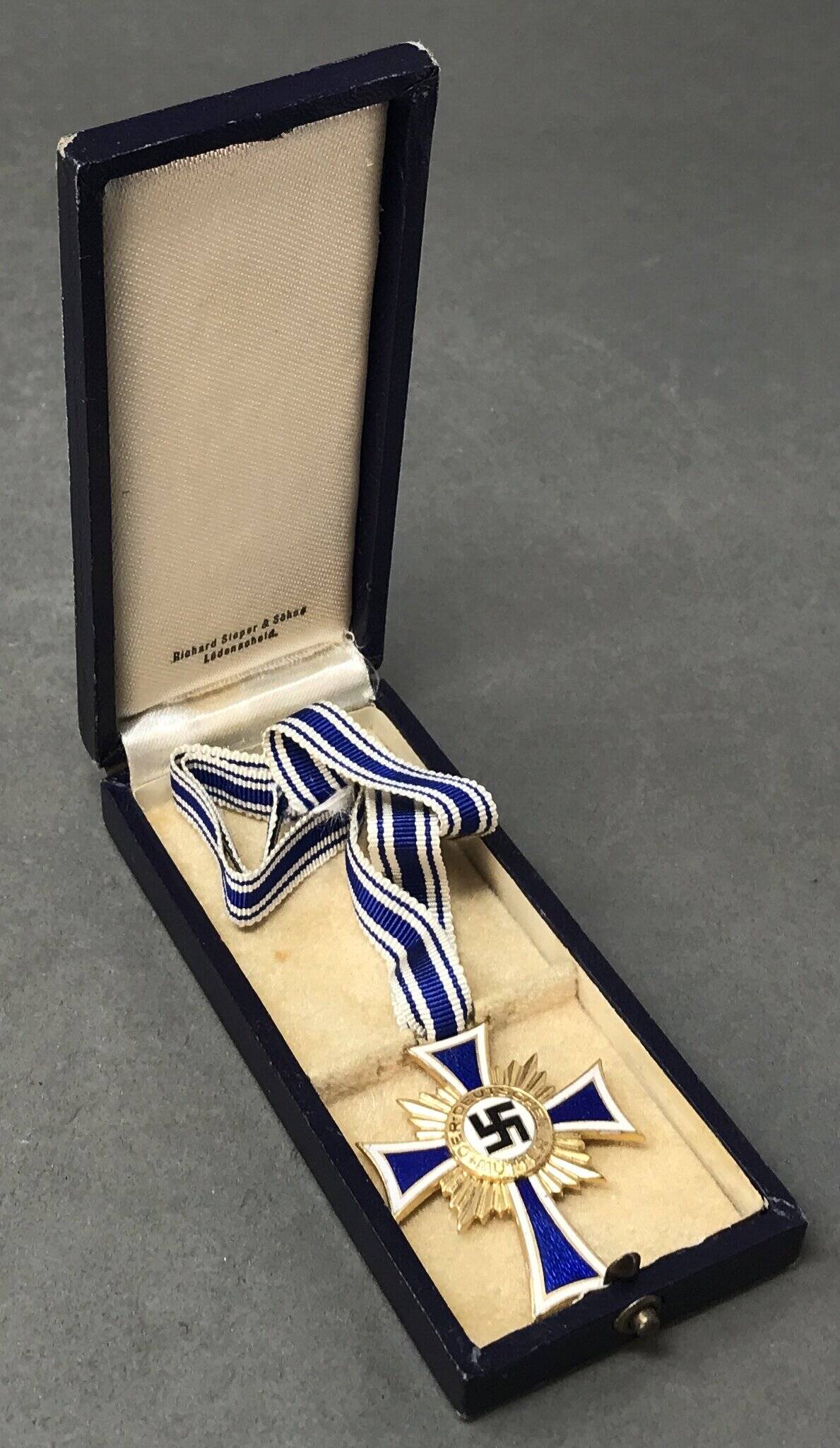 Explore an Authentic WWII German Mother's Cross in Gold