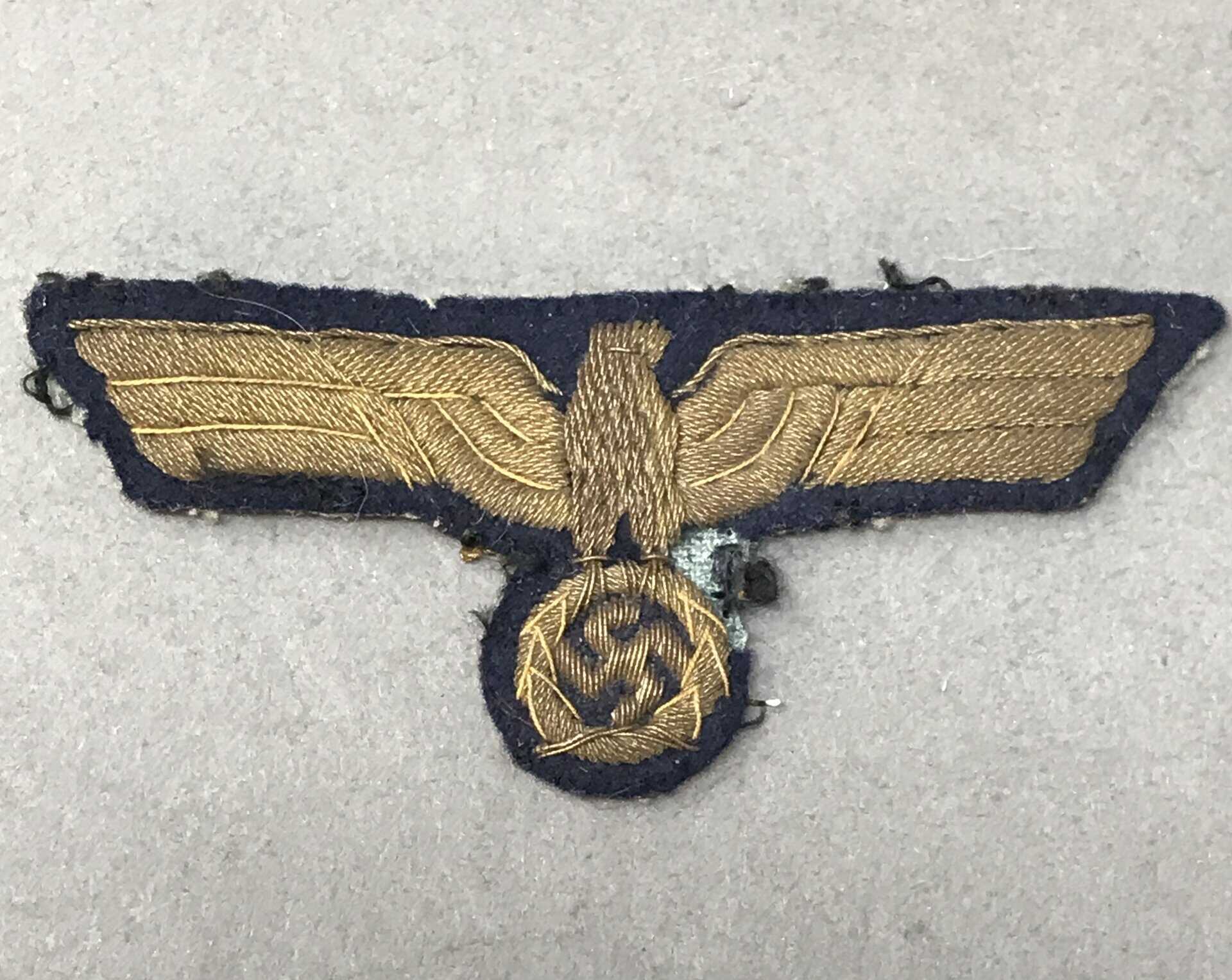 WWII Kriegsmarine Officer's Eagle: Genuine, Certified Find