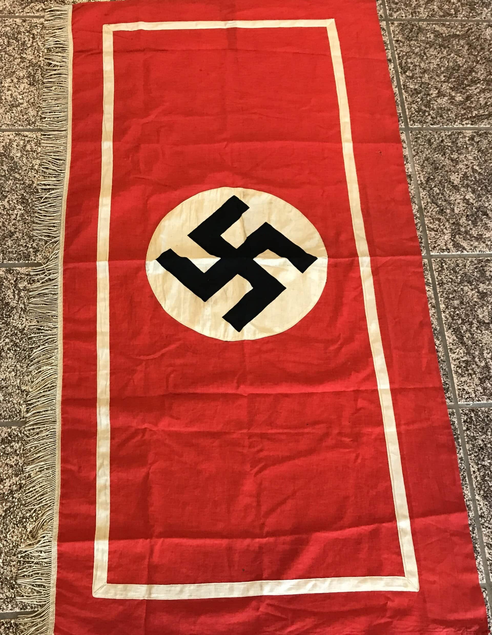 Rare WWII Nazi Podium Flag - Certified & Authentic
