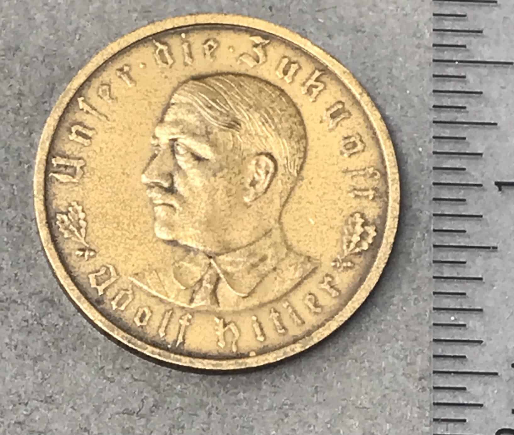 Rare 1933 Nazi Party Election Medal - Authentic COA