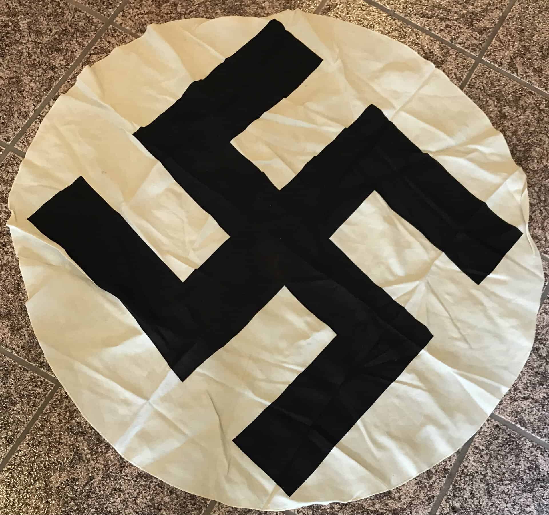 Rare WWII German Flag Center: Certified Historic Relic