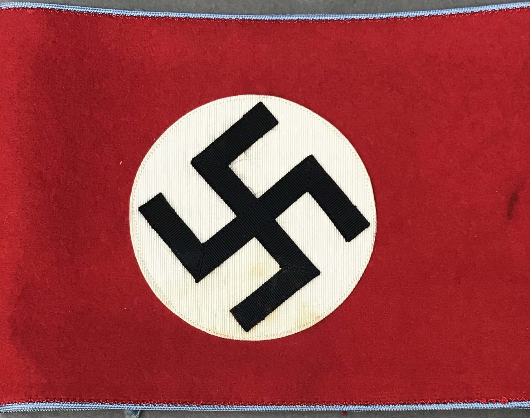 Rare WWII Nazi Political Leader Armband - A Vet's Trophy