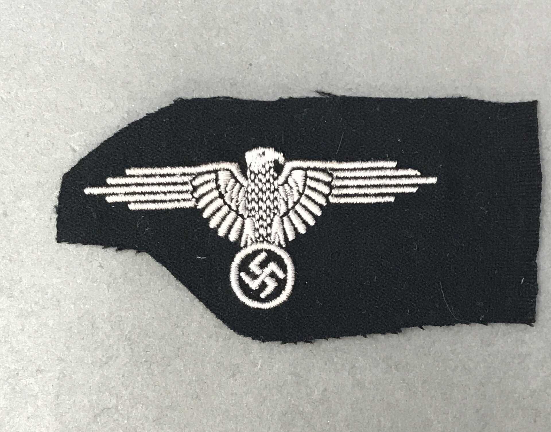 Rare WWII German Waffen SS Sleeve Eagle with COA