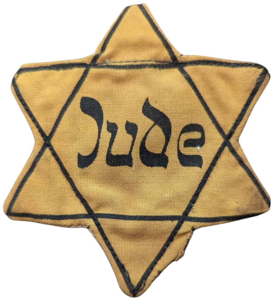 Rare "Jude" Star of David - Authentic WWII Relic