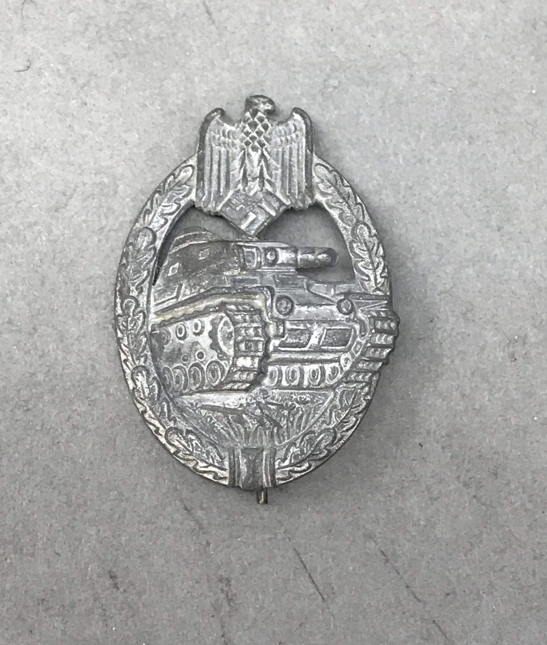 Historic WWII German Heer Panzer Assault Badge Silver | COA