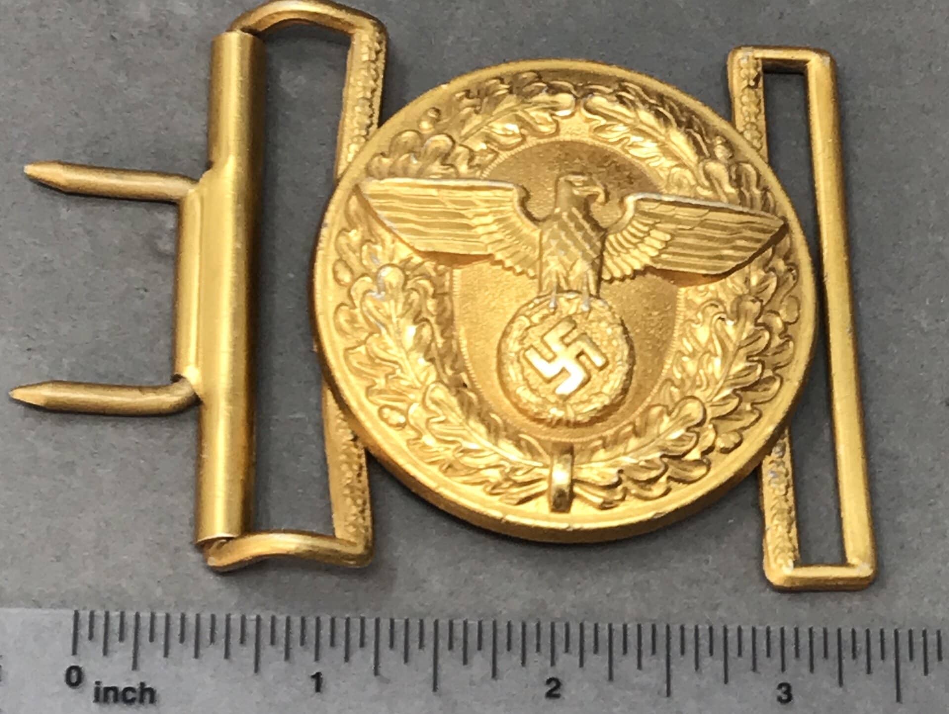 Authentic WWII German Belt Buckle NSDAP | Museum COA