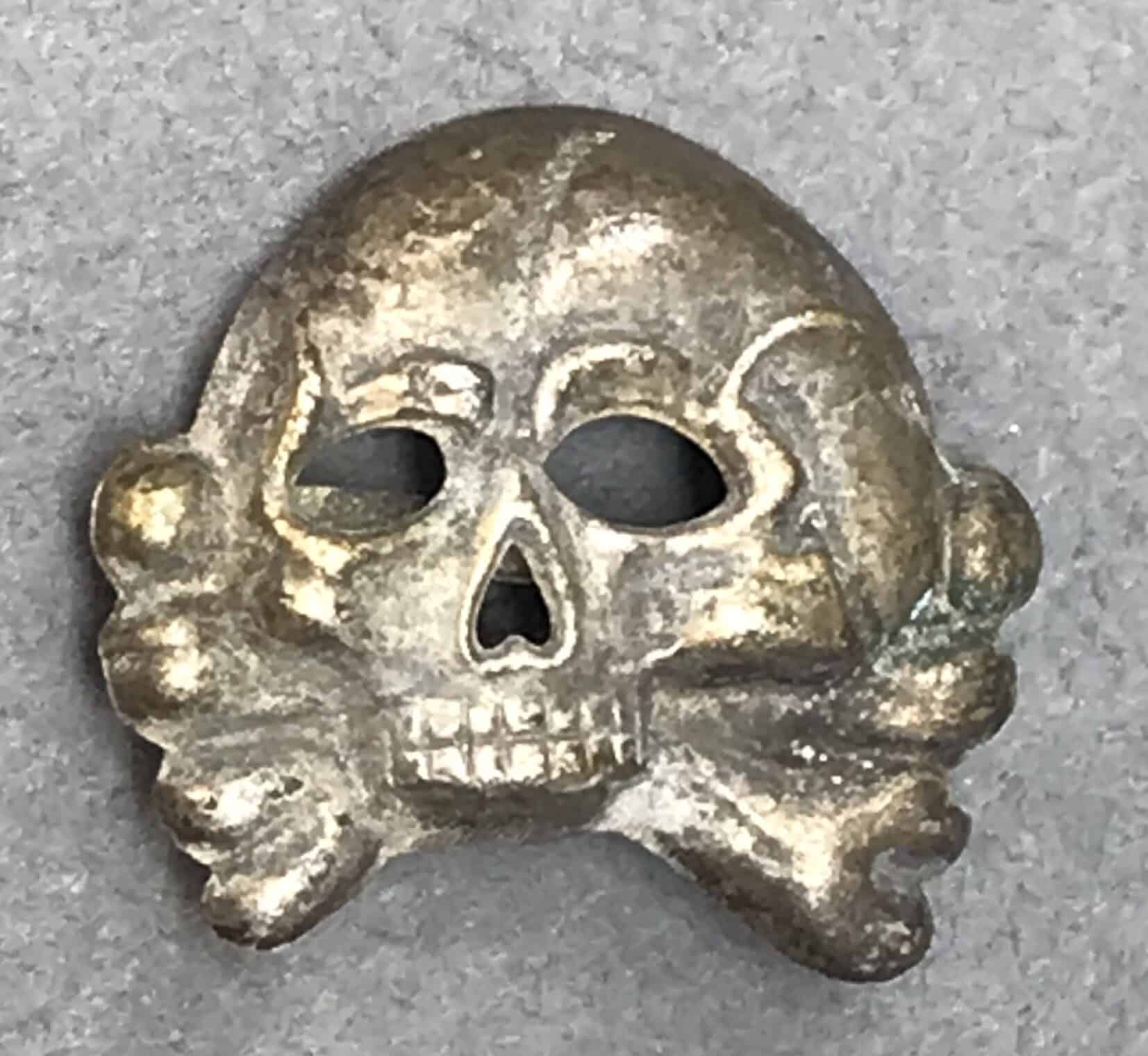 Rare Original WWII SS Totenkopf Skull – Museum COA