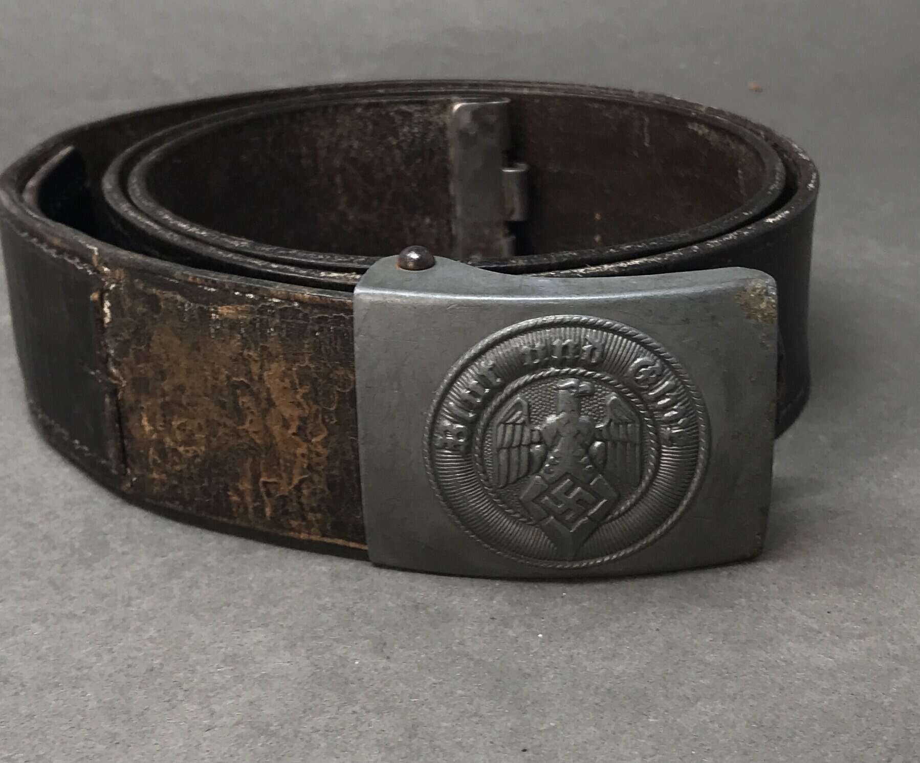 Hitler Youth Belt Buckle w/ Belt – Certified WWII