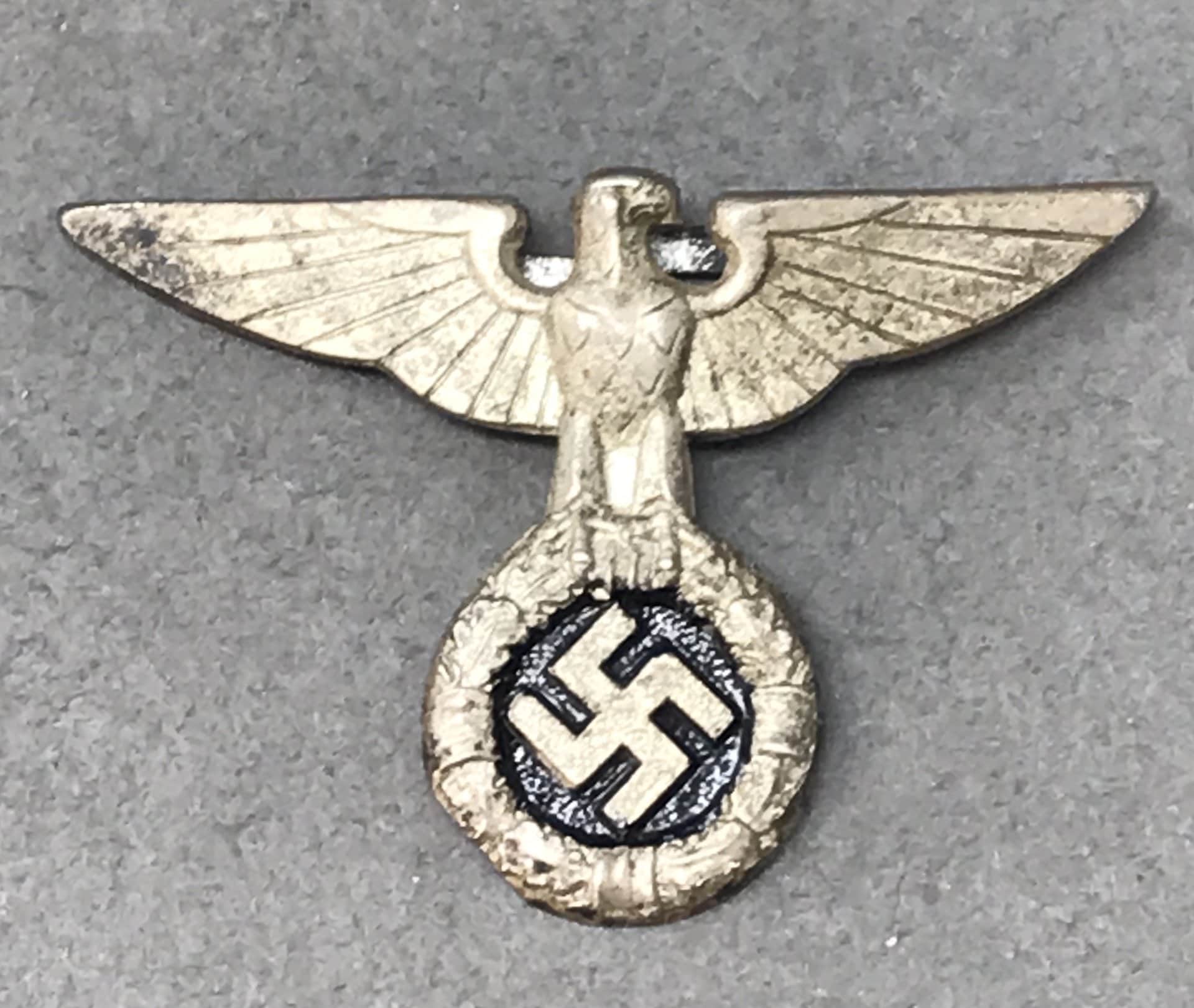 Rare 1934 Nazi Party Cap Eagle - 100% Authentic Relic