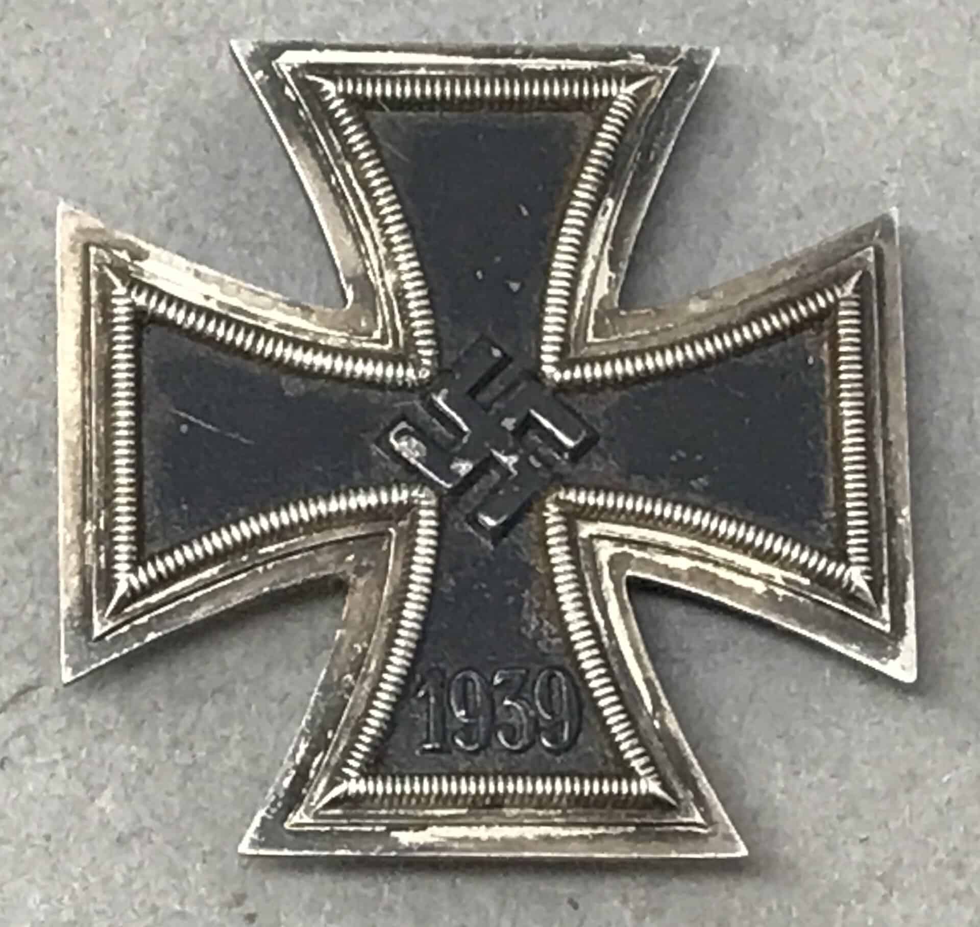 Rare WWII German Iron Cross 1st Class - Museum Certified
