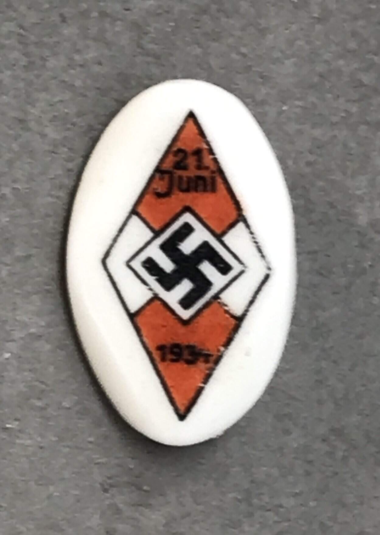 Rare Hitler Youth 1934 Badge - Gettysburg Museum Certified