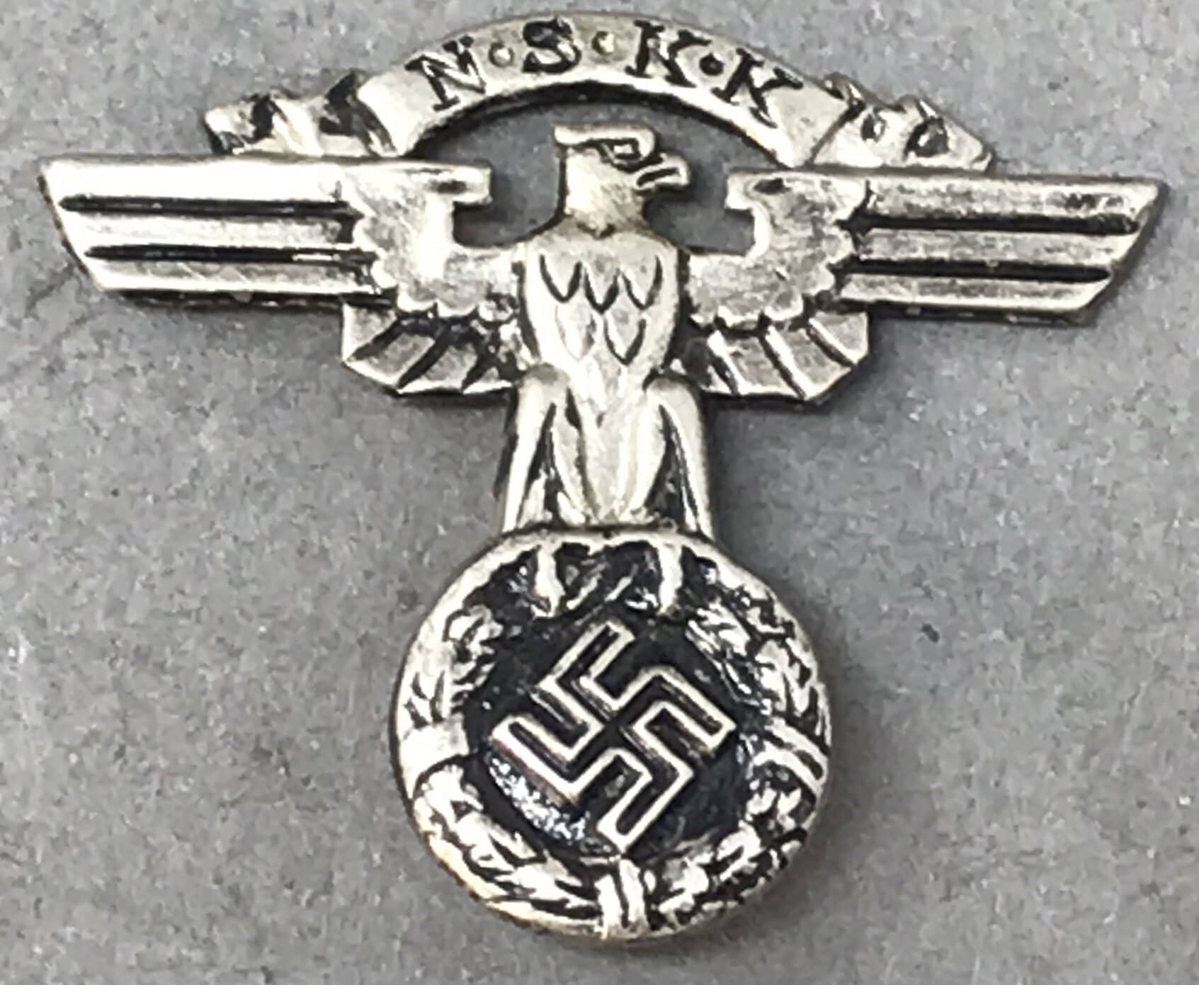 WWII German NSKK Cap Eagle: Rare Authentic Find!