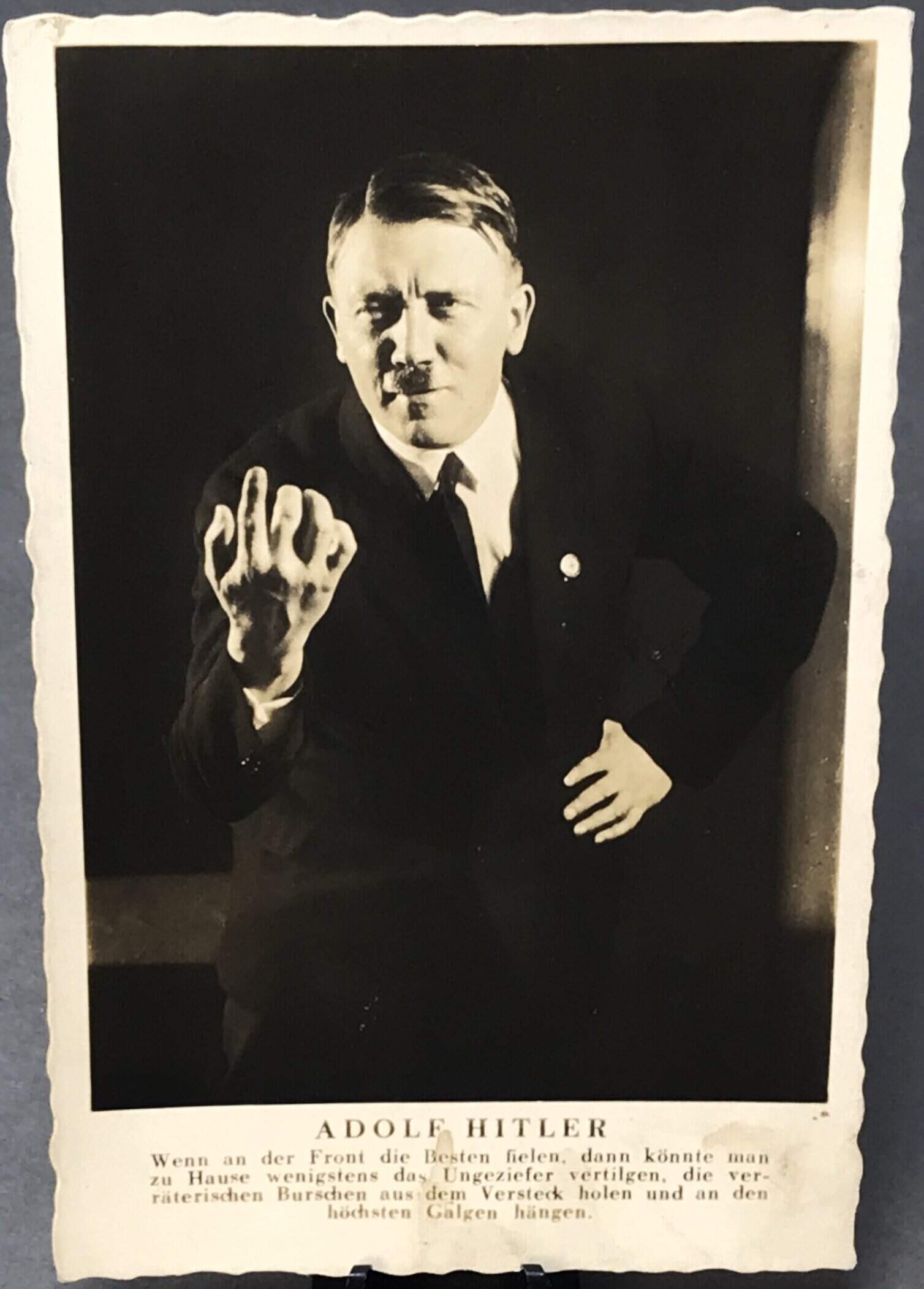 Extremely Rare 1920s Hitler Photo by Hoffman - Certified