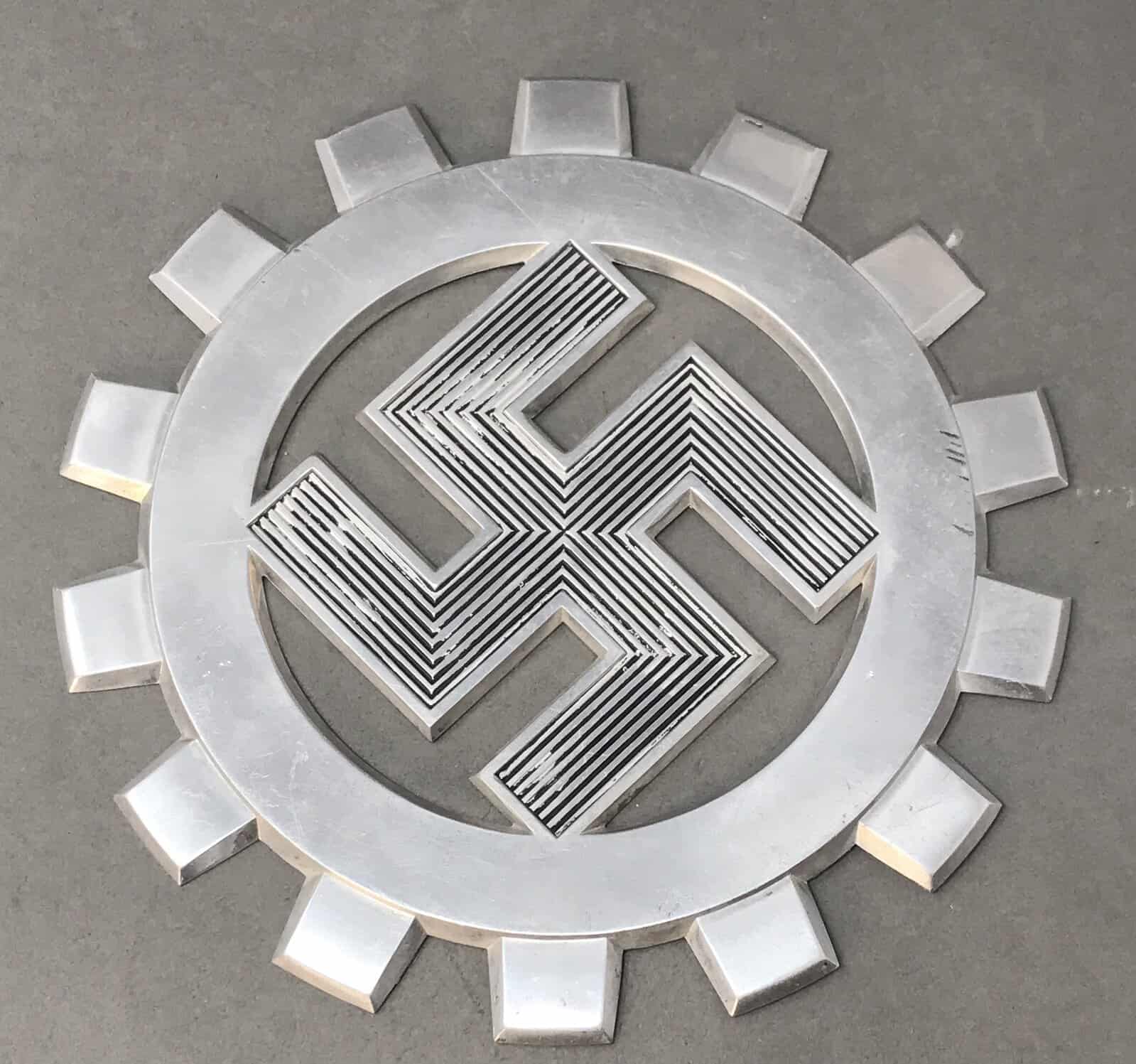 Rare WWII German DAF Wall Plaque – Vet Bring-Back, COA