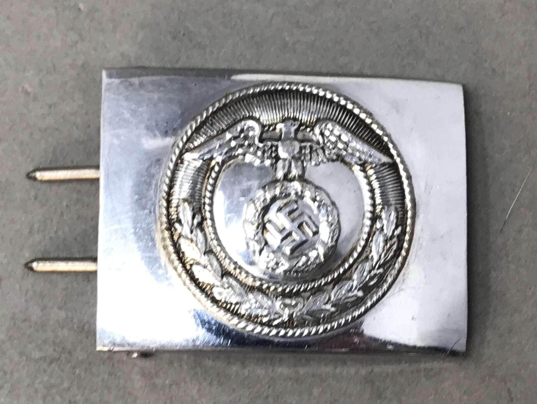 A Rare German NSKK Belt Buckle with Veteran Provenance