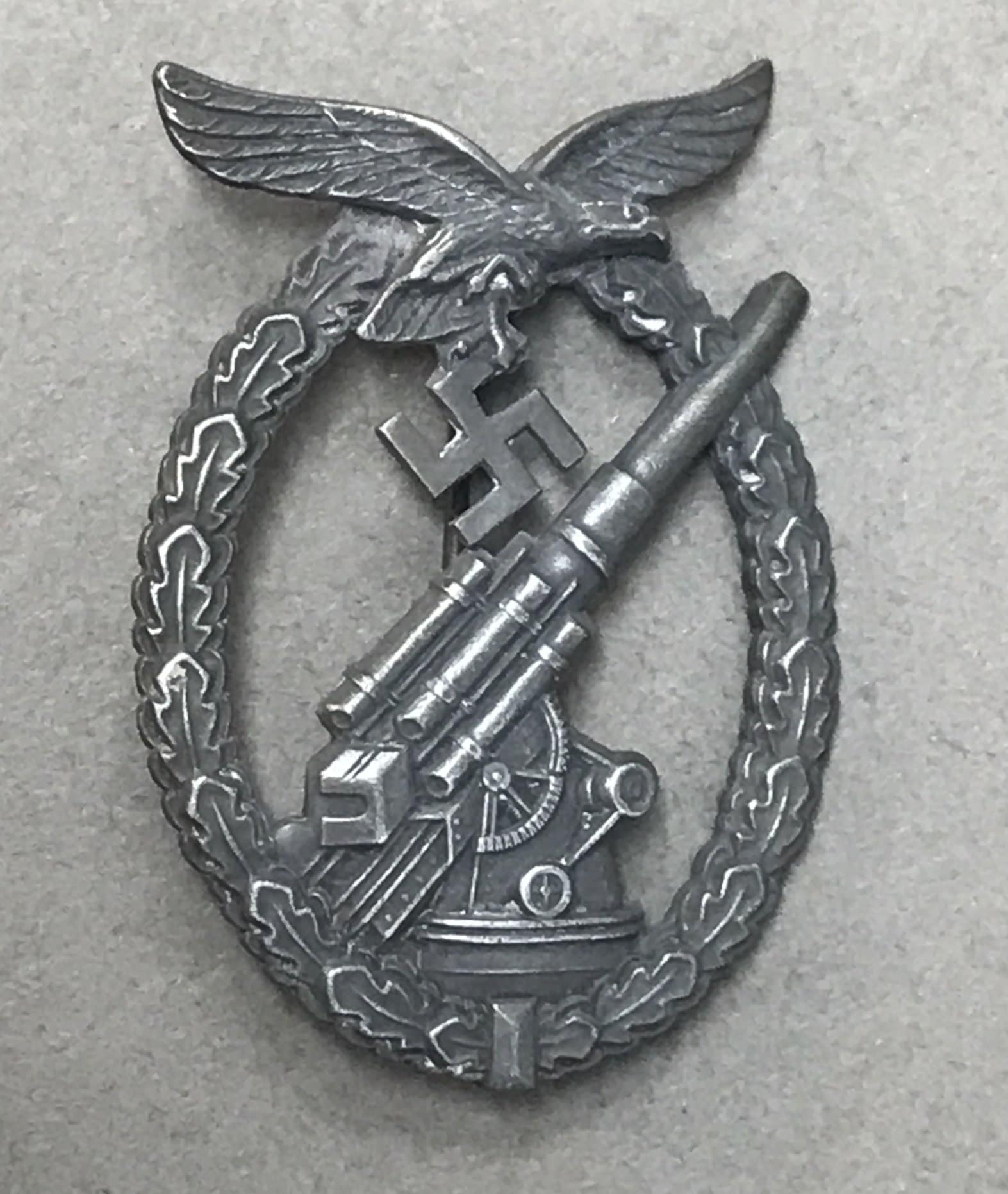 WWII German Luftwaffe Flak Badge - Certified & Authentic