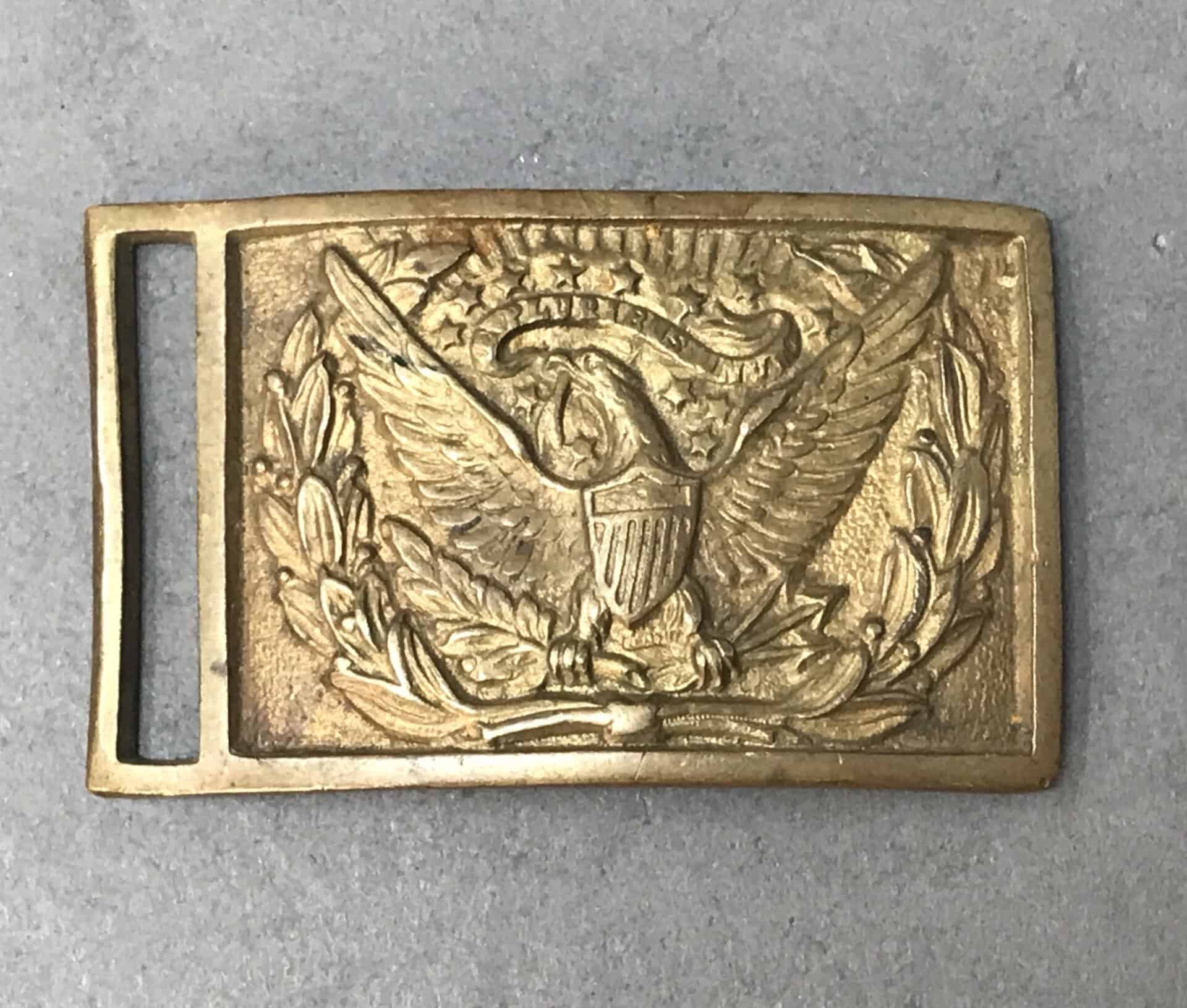 Rare Civil War Union Officer's Eagle Sword Belt Plate
