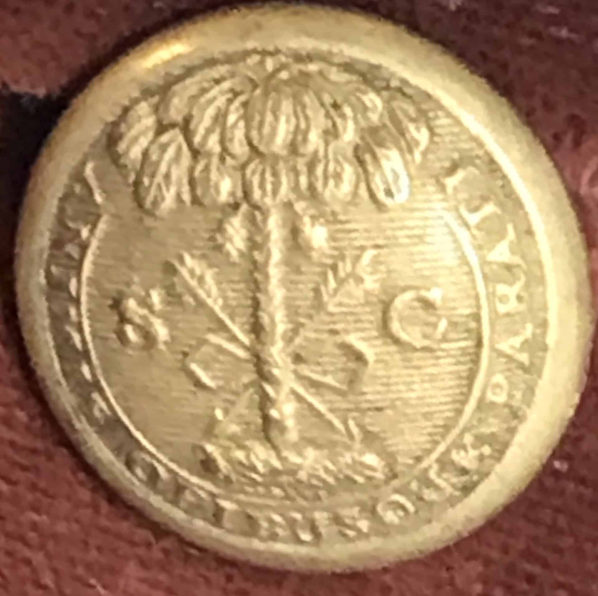 Rare Confederate SC Button – Authenticated & For Sale