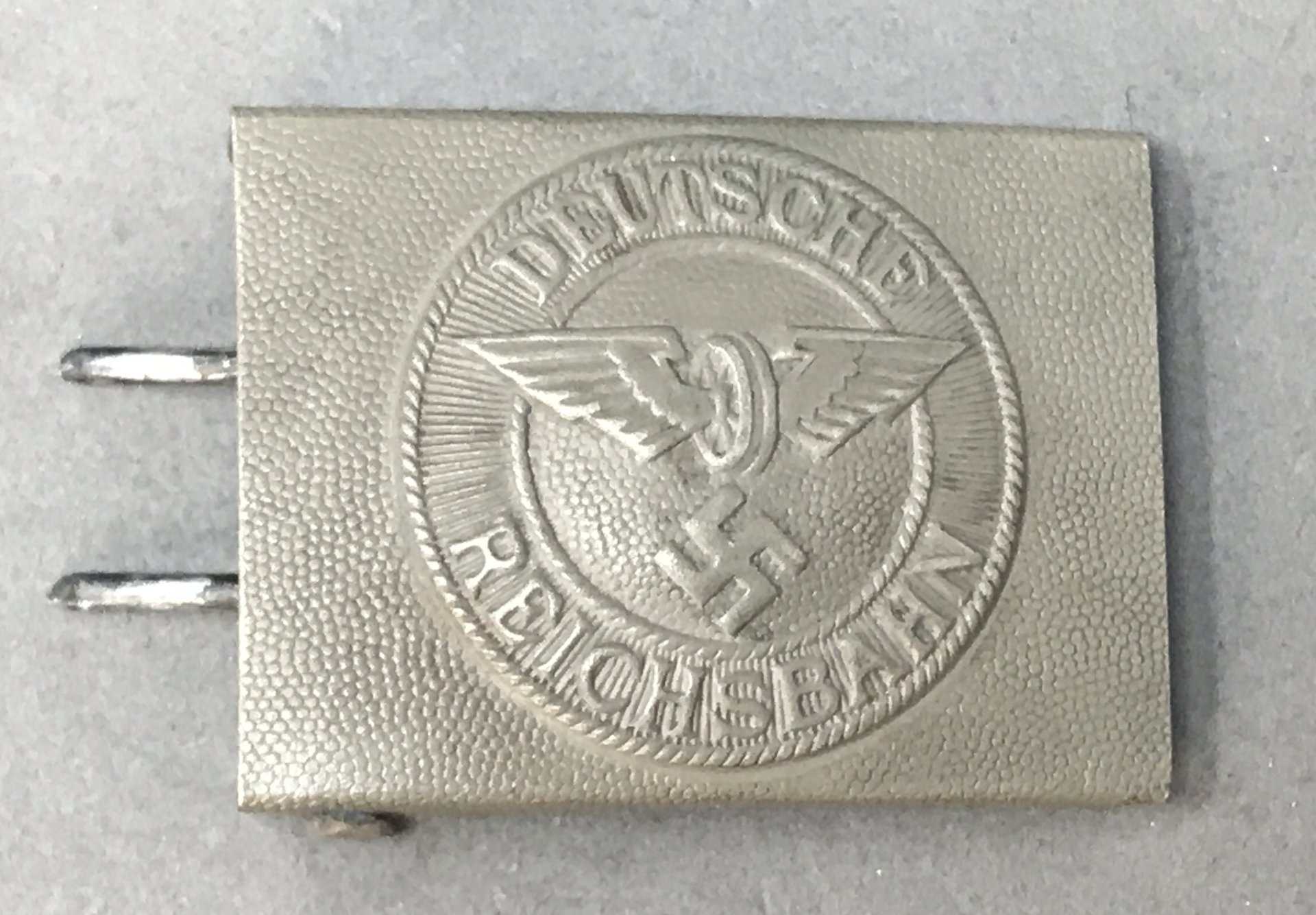 RARE WWII German Reichsbahn Belt Buckle - Certified