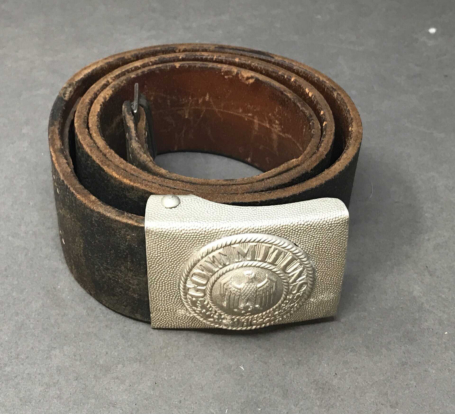 Rare WWII German Army Belt Buckle - U.S. Soldier Certified
