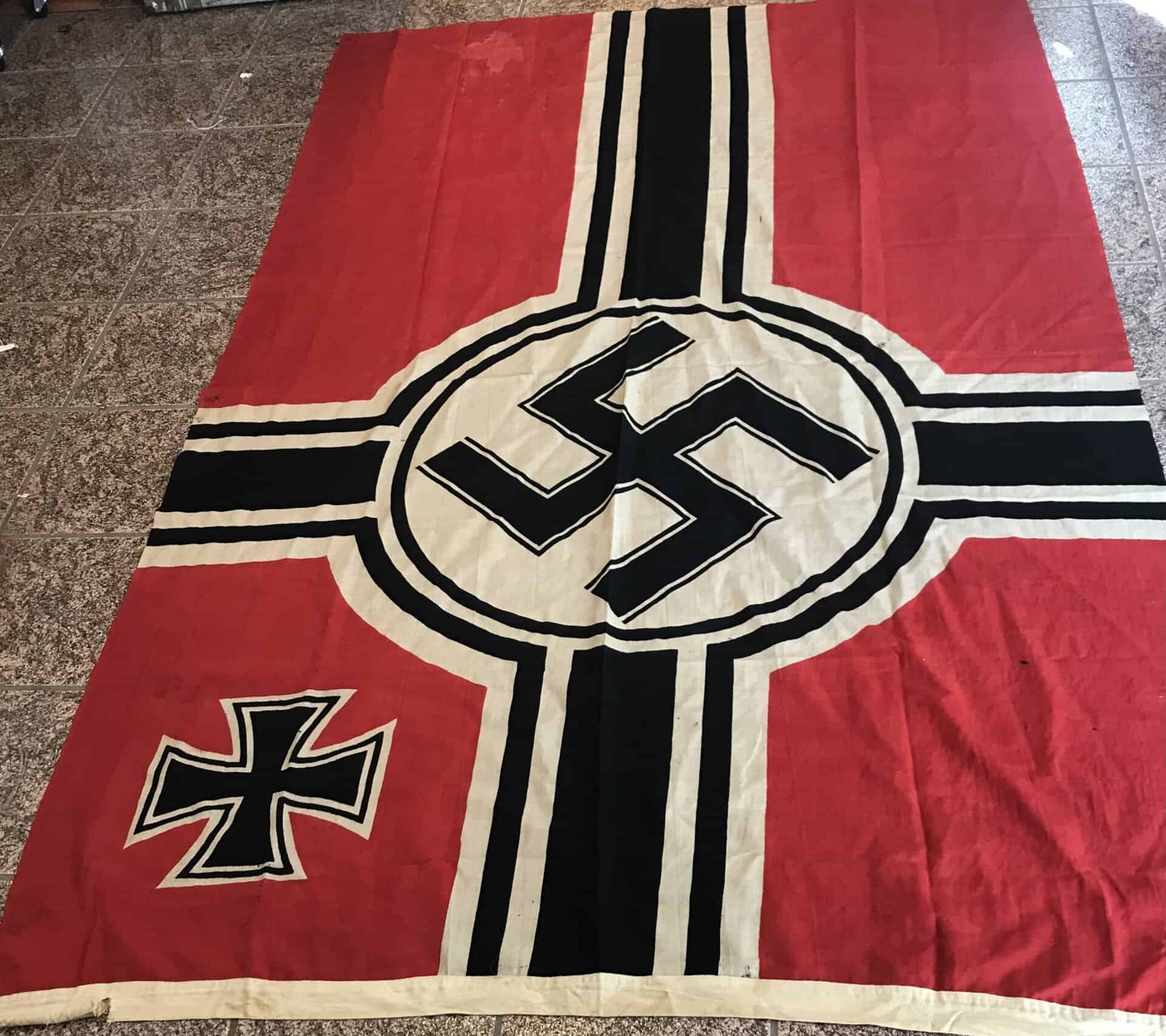 Rare WWII Nazi War Flag: Authentic Veteran Artifact