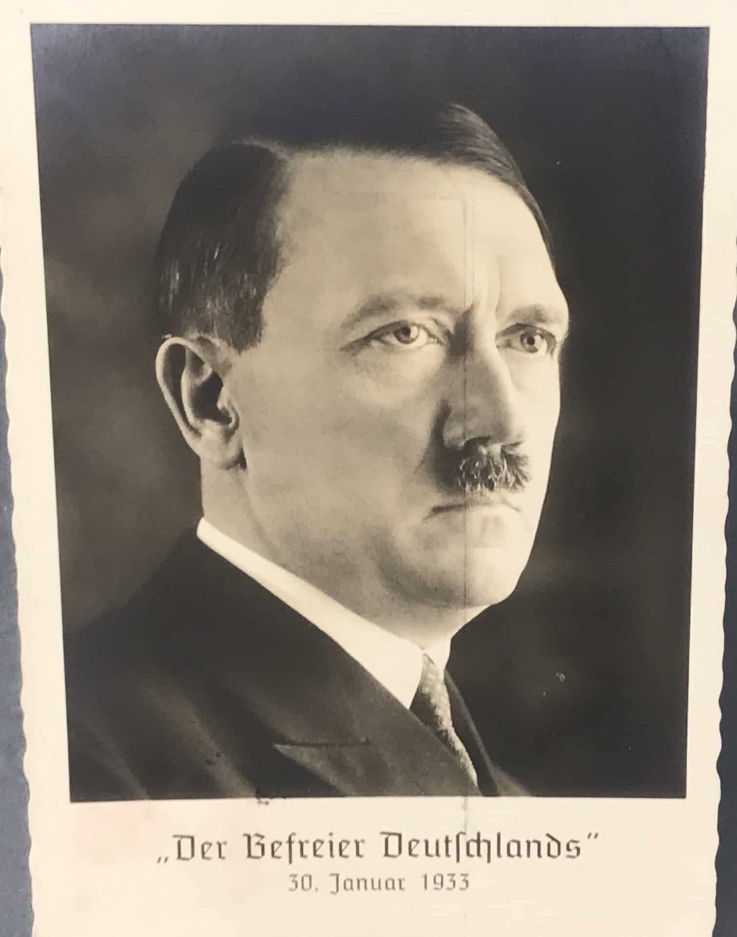 Authentic Hitler Photo Postcard by Hoffmann (1933)