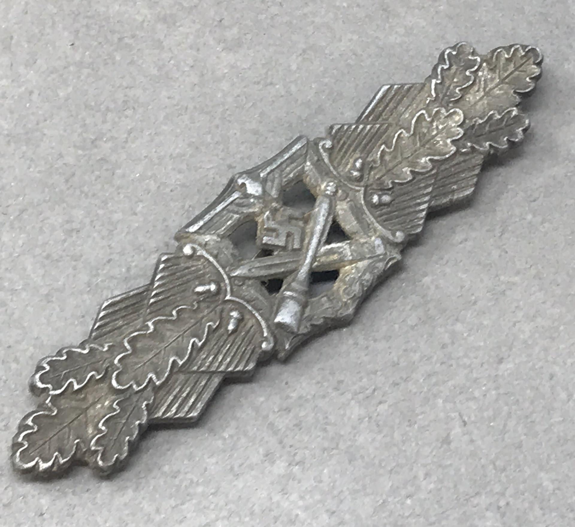 Rare WWII German Close Combat Clasp in Silver - Certified