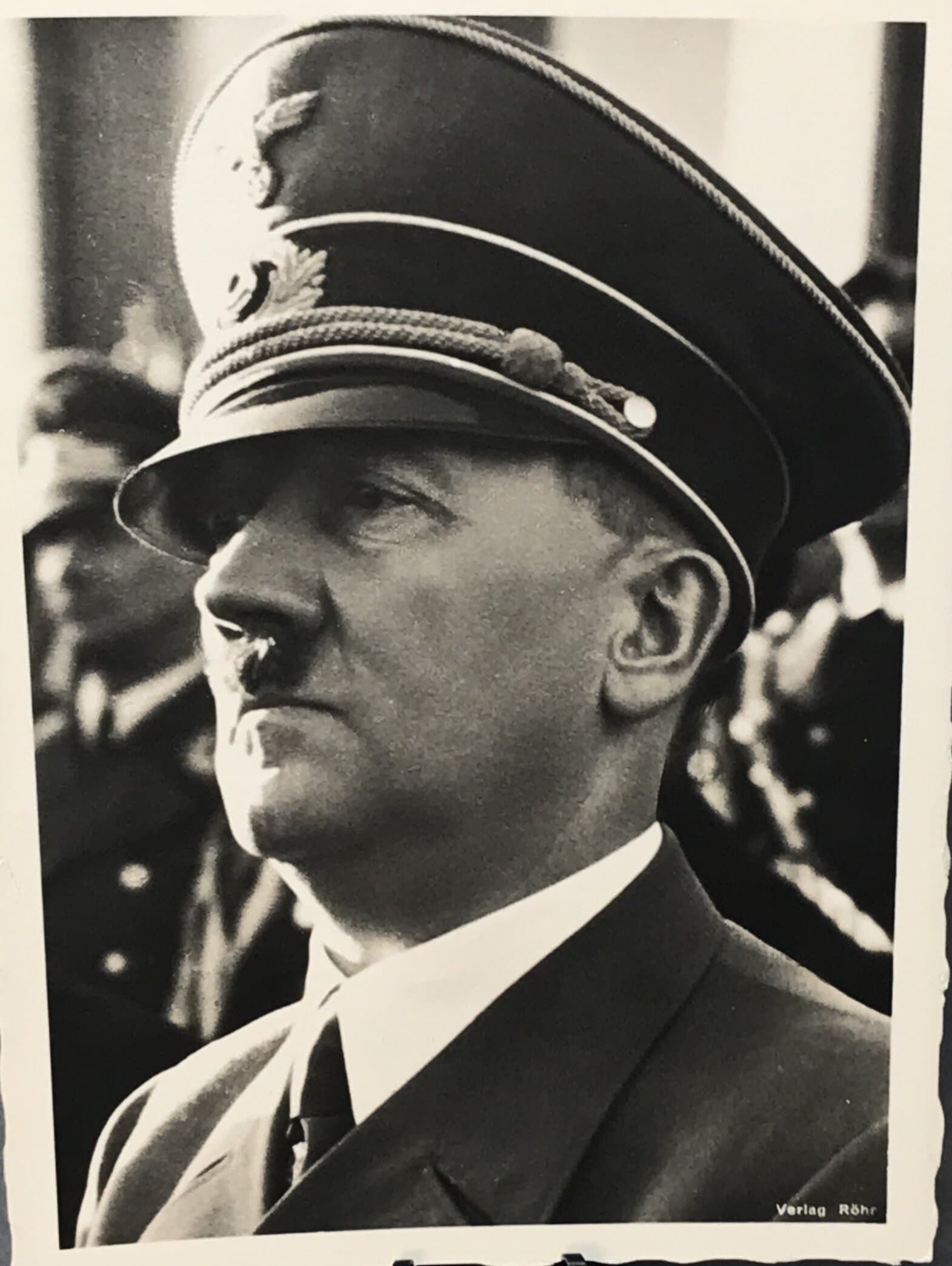 Rare 1930s Adolf Hitler Postcard, Museum Certified COA
