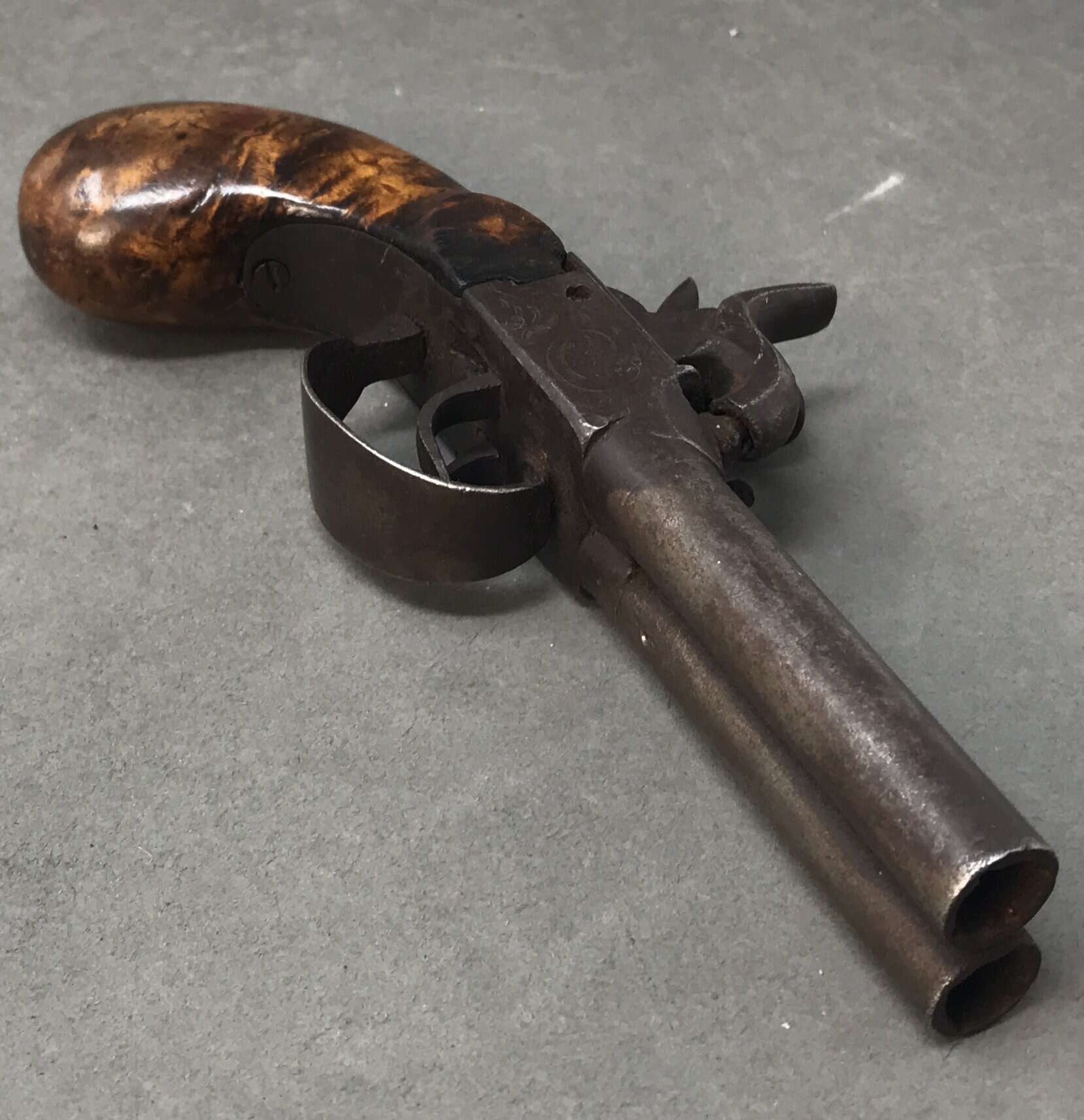 Museum Certified Civil War Cap & Ball Double-Barrel Pistol