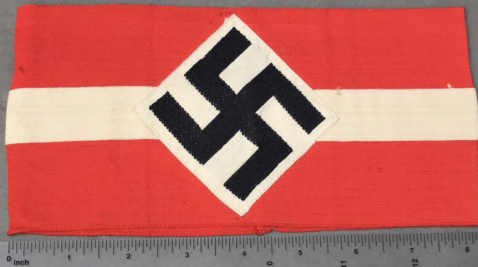 Rare WWII Nazi Youth Arm Band with RZM Tag