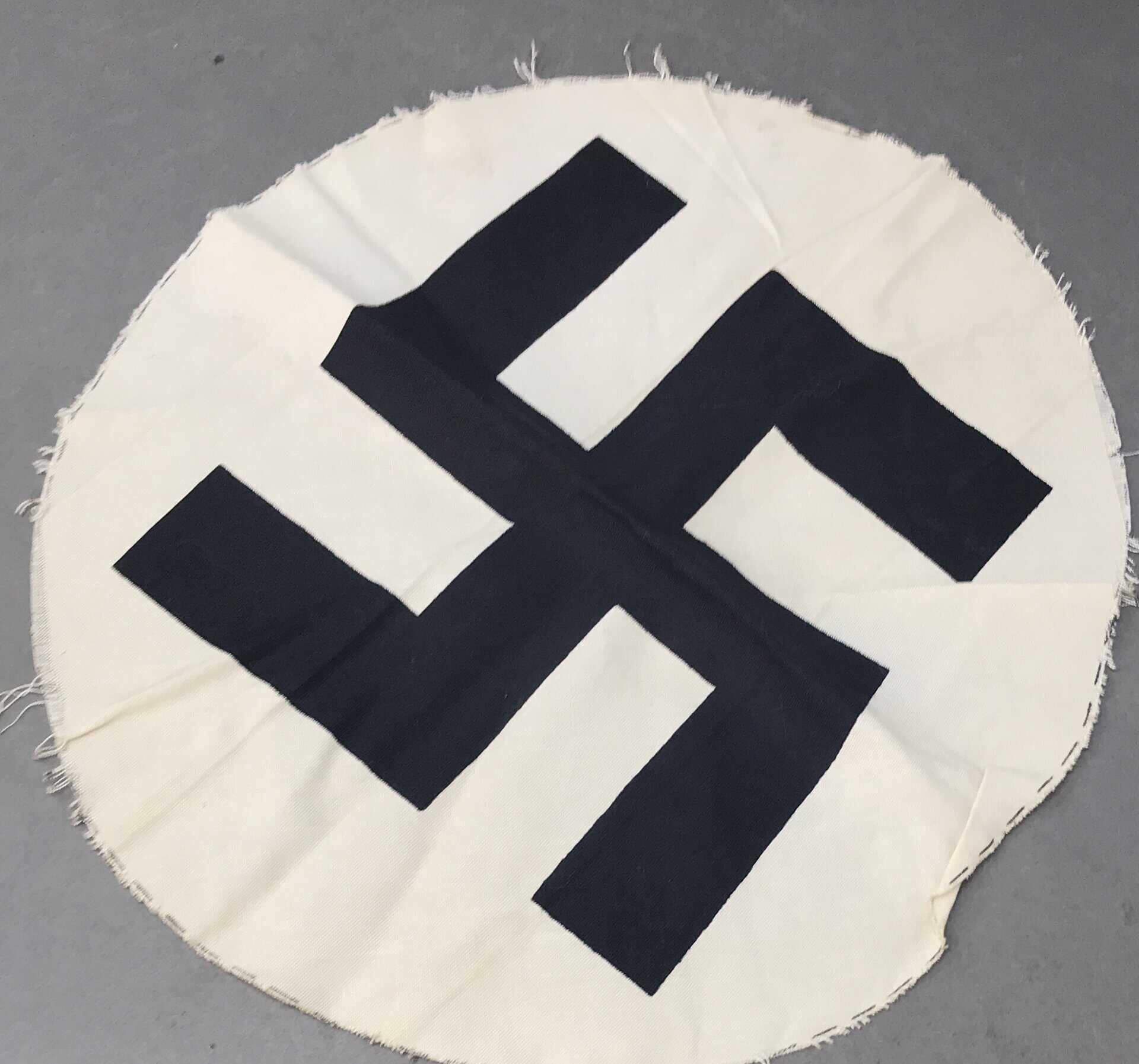 Rare WWII Nazi Germany Flag Center - Certified Authentic