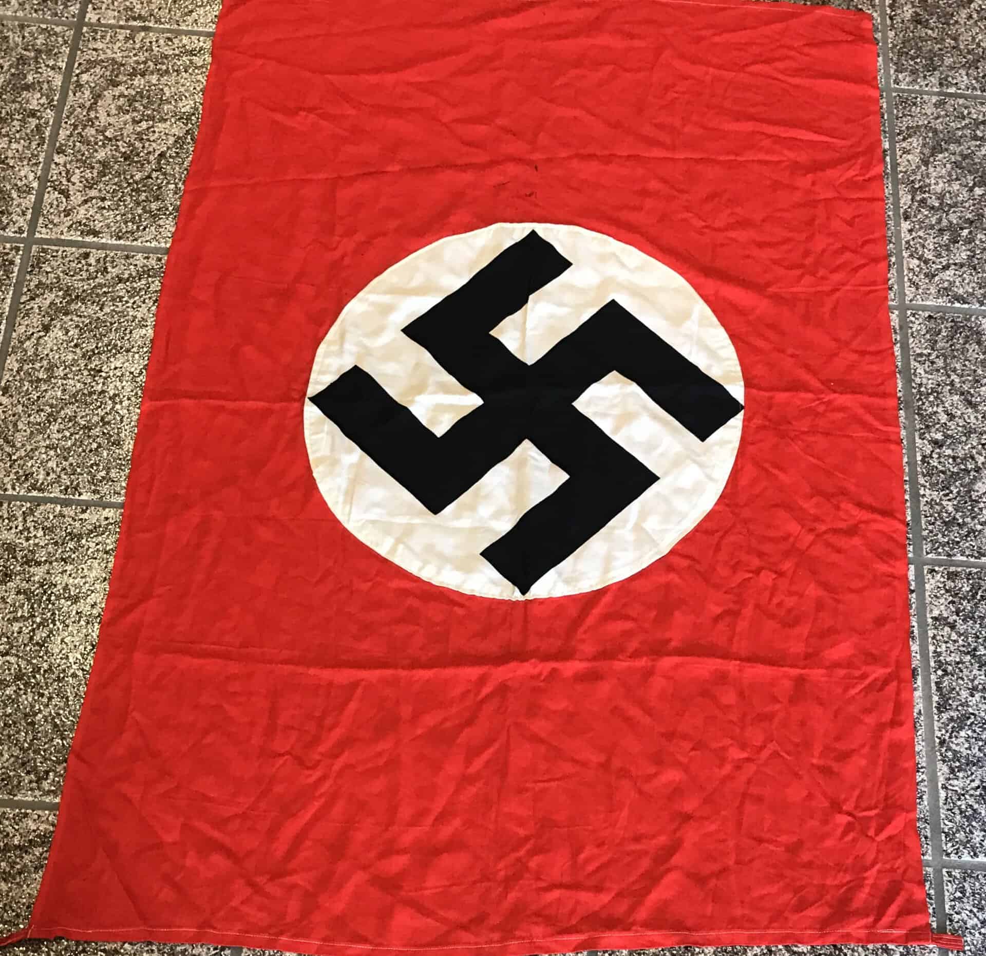 Original WWII Nazi Party Flag - Rare & Certified Find!