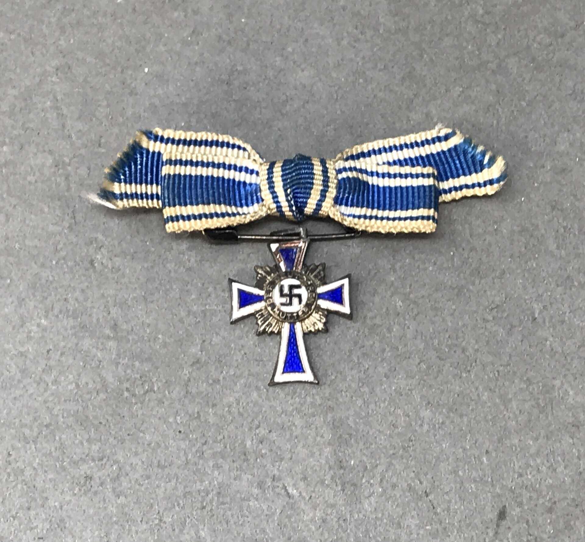 Rare Authentic WWII German Silver Mother's Cross