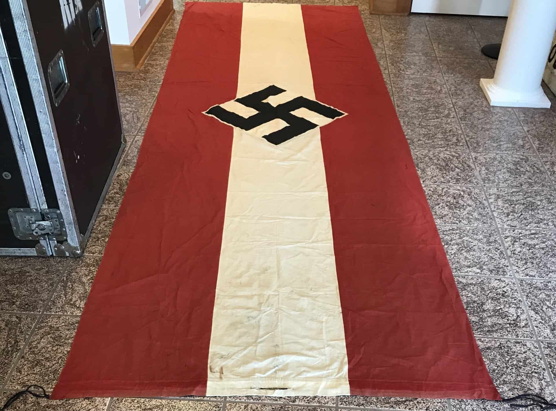 Rare 11-Foot Hitler Youth Flag, Vet Bring-Back, COA