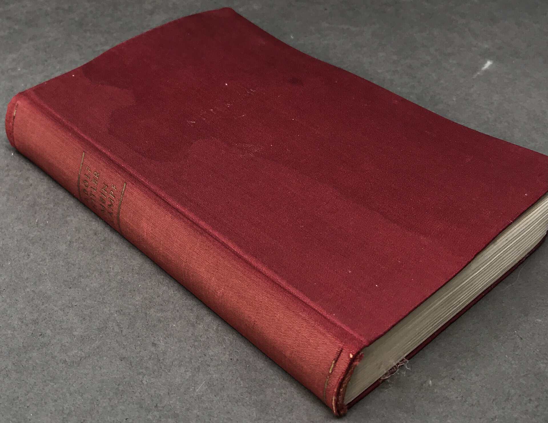 Authentic WWII German Mein Kampf Book Red | Museum COA