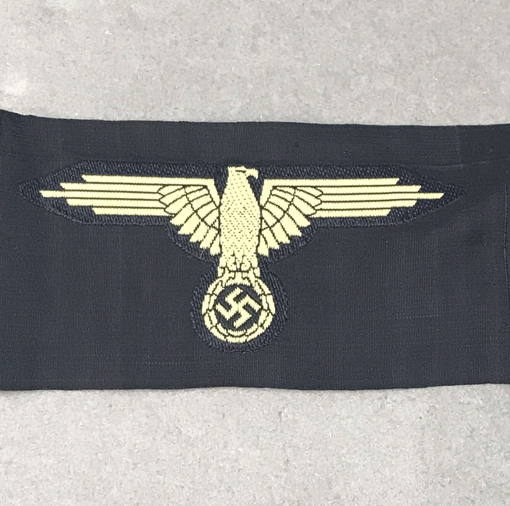 WWII Waffen-SS Tropen Sleeve Eagle — Vet Bring-Back, COA