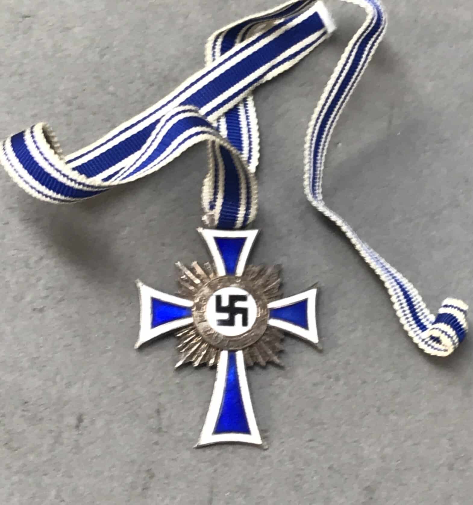 Rare WWII German Mother’s Cross (Silver) – Museum COA