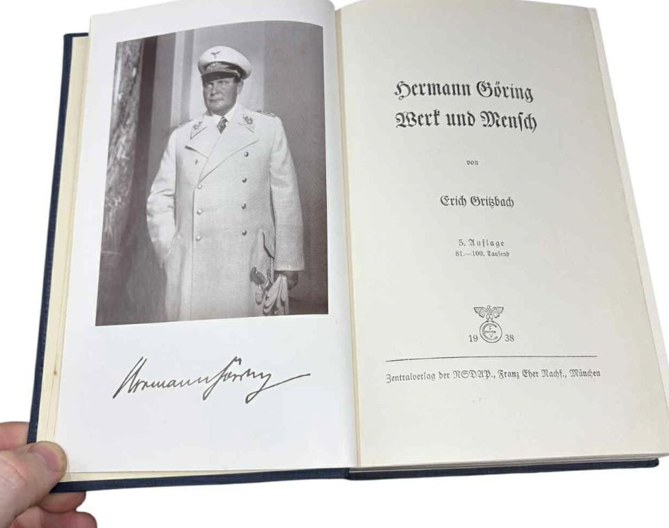 Authentic Goering's Book Herman | Museum COA Artifact