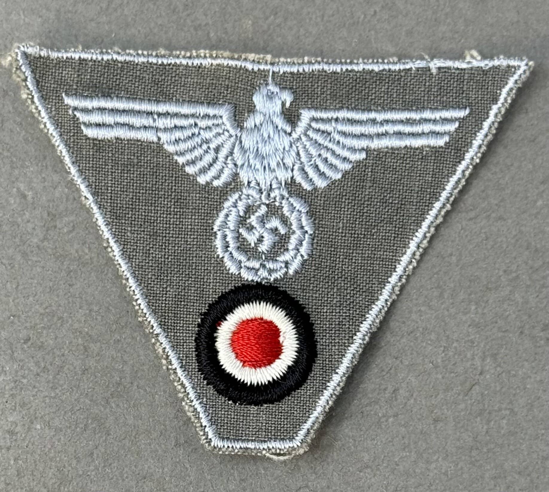Rare WWII German Heer M44 Trapezoid Cap Insignia – COA