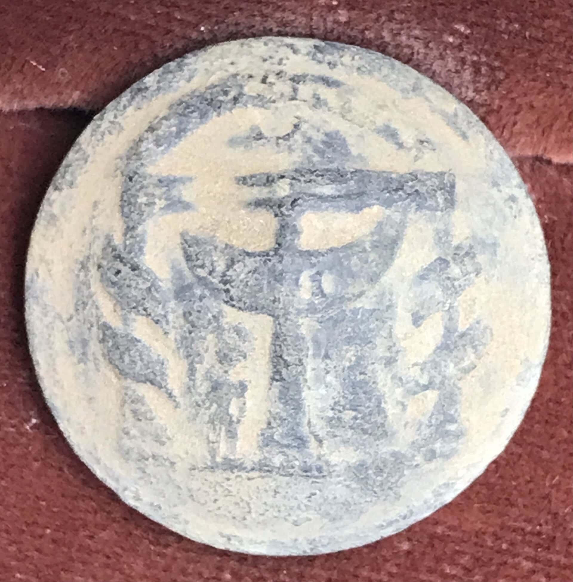 Rare Confederate Georgia Button: Certified Authentic Relic