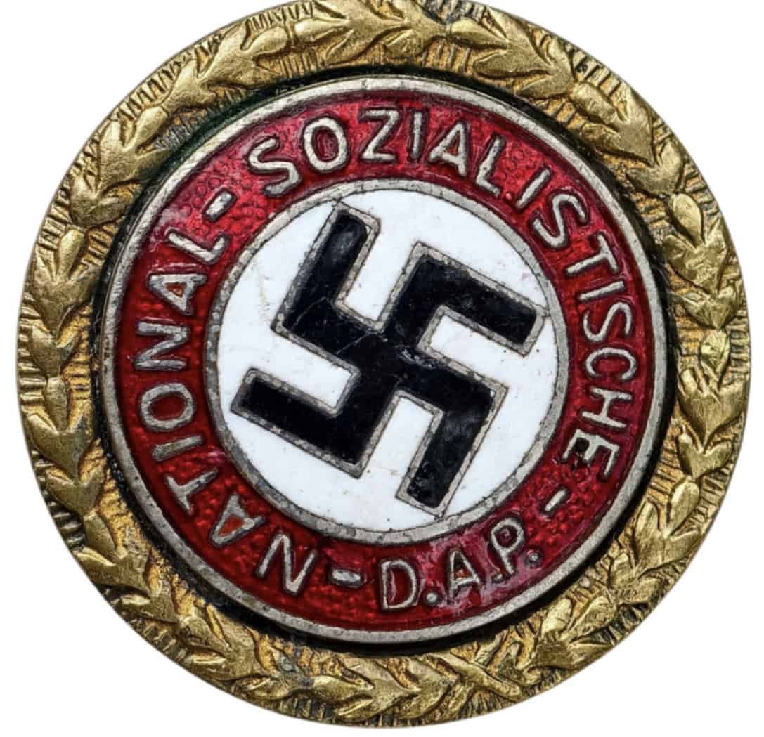 Rare WWII Nazi Golden Party Badge - Certified Relic!