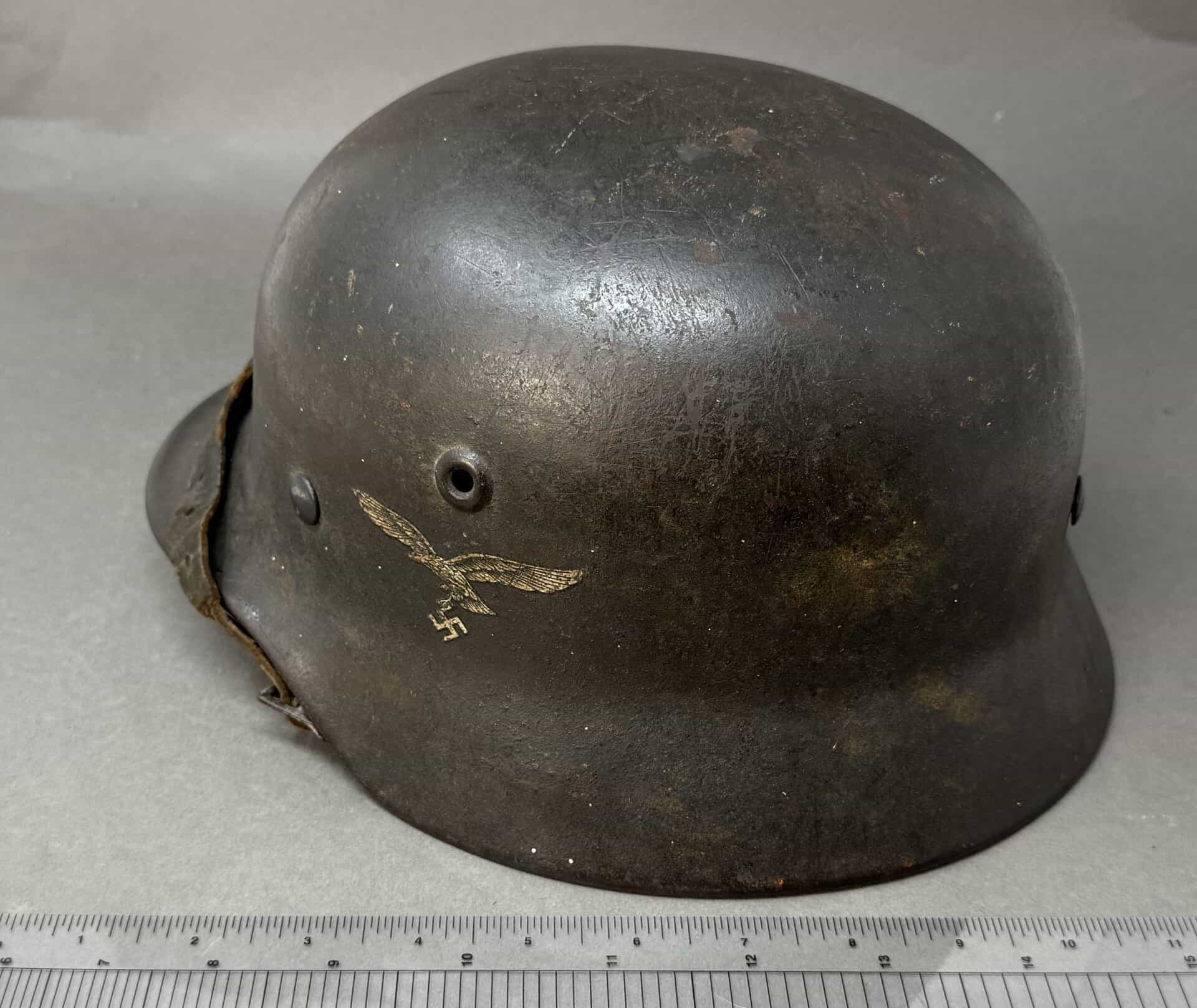 Rare WWII German Luftwaffe Helmet – Authentic & Certified