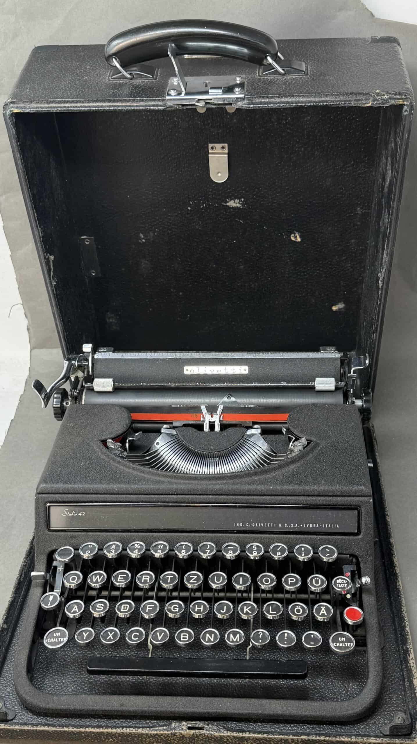 Rare WWII German SS Typewriter with Original SS Rune Key