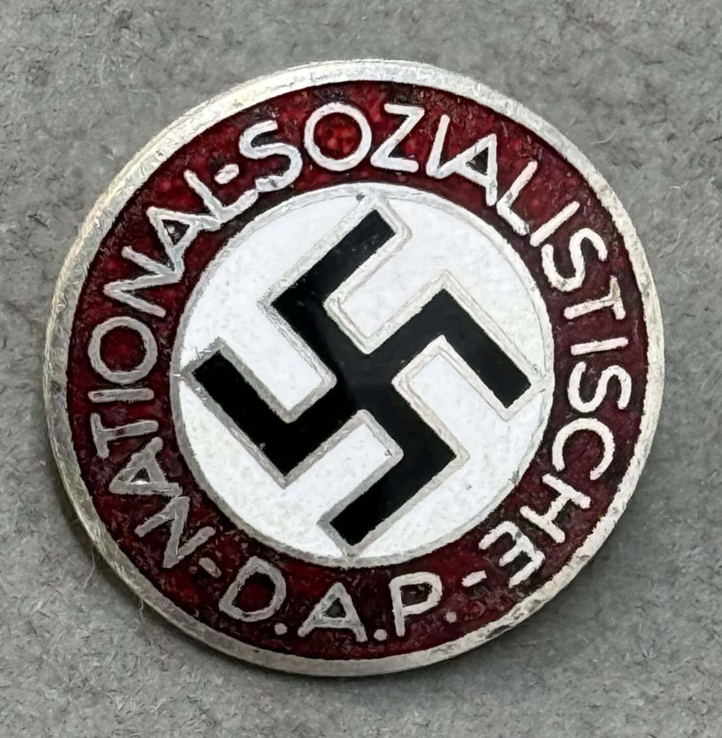 Original NSDAP Membership Badge, RZM Marked - Gettysburg COA
