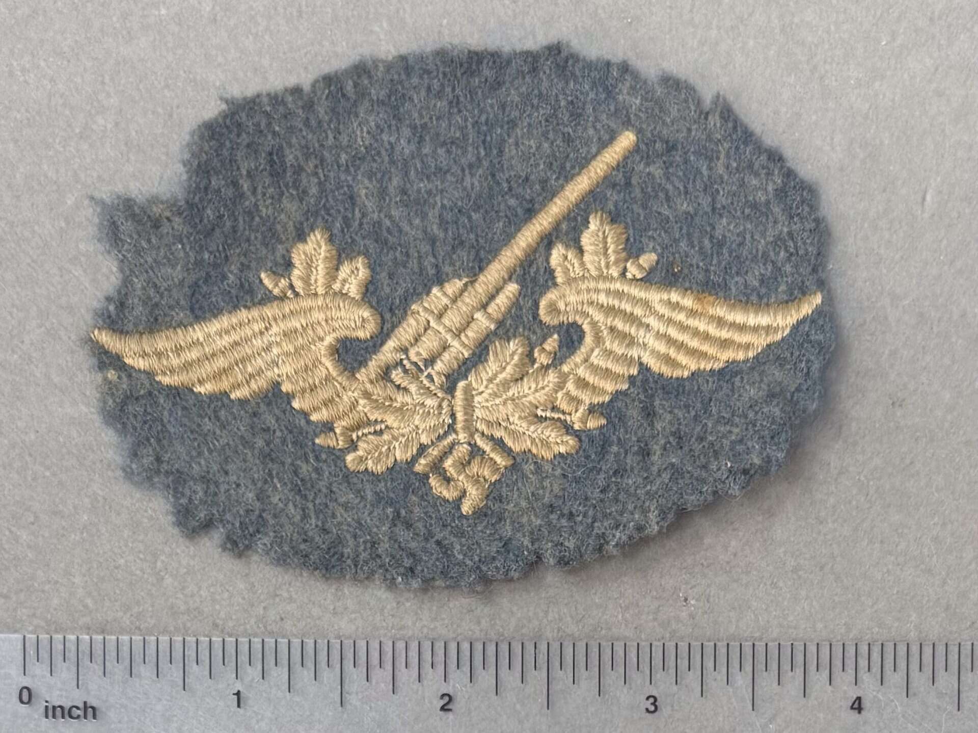 Original WWII German Luftwaffe Flak Badge – Museum COA