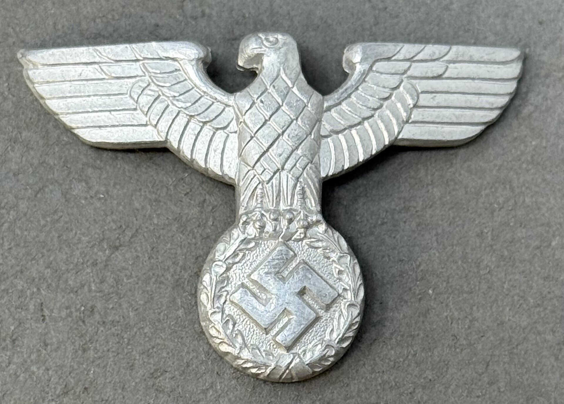 Original German 1939 NSDAP SA Cap Eagle, Vet Bring-Back COA