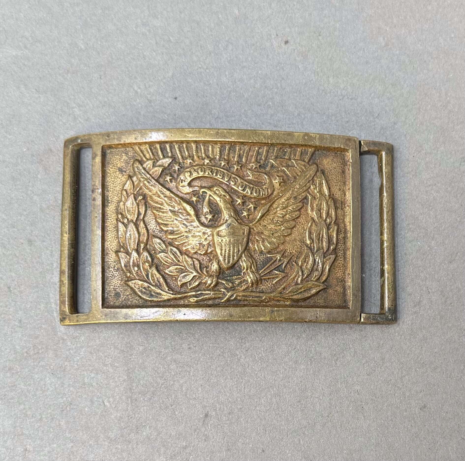 Original Civil War Officer Sword Belt Plate – Gettysburg COA